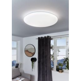 Eglo Deckenleuchte "Giron Deckenlampe, Stahl und Kunststoff, Wohnzimmerlampe, Flurlampe", 1, &Oslash; 76cm H: 8,5cm, 1 Stk., wei&szlig;, Wohnzimmer, Leuchten,
