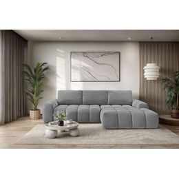 Ecksofa OTTO HOME, B:270cm H:84cm T:166,5cm, grau, 100% Polyester, Wohnzimmer, Sofas, "AZITA L-Form, 270 cm - OTTO. Verl&auml;ssliche Qualit&auml;t.",
