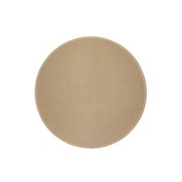 Teppich Wecon Home "Hugo one", naturbraun, B:200cm H:5mm L:200cm, Jute, Teppiche, Teppich, Naturfaser, Jute, Sisal-Optik, modern, pflegeleicht, Wohnzimmer