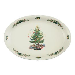Seltmann Weiden Servierplatte "Marieluise Weihnachten", B/H/L: 26,3cm x 3,5cm x 34,1cmbunt, Servierplatten, Platte oval, 34 x 26 cm, mit
