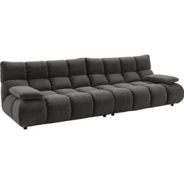 4-Sitzer Home Affaire, B:290cm H:85cm T:108cmanthrazit, Sofas, "Cozy Bubble, mit klappbaren Armlehnen, Breite 290cm", mit eleganter Steppung,