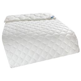 Kunstfaserbettdecke Beco, B:155cm L:220cm, beige, Obermaterial: 100% Polyester, Bettdecken, "EcoWell Bettdecken Blauer Engel zertifiziert F&uuml;r Sommer