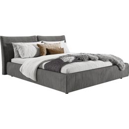 Polsterbett Places of Style, B:232cm H:100cm L:230cm, grau, 95% Polyester / 5% Nylon, Betten, "Priora in 4 Breiten bis 200cm", auch in NaturLEDER,