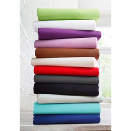 Spannbettlaken bellana, L:200cm, beige, Mako-Jersey, Obermaterial: 100% Baumwolle, Bettlaken, "bellana Melone, 100% Baumwolle, Jersey, b&uuml;gelfrei",