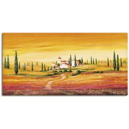 Wandbild Artland, B:60cm H:30cm, orange, Wohnzimmer, Bilder, als Alubild, Leinwandbild in verschied. Gr&ouml;&szlig;en