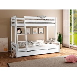 Etagenbett OTTO HOME, B:138cm L:206cm, wei&szlig;, Kinderzimmer, Etagenbetten, "Doppelstockbett, Hochbett, "NORA" BESTSELLER", mit Schubladen,
