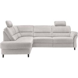 Ecksofa Home Affaire, B:268cm H:90cm T:94cmwei&szlig;, 100% Polyester, Sofas, "Cavoli"