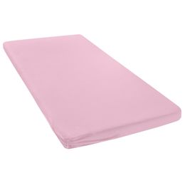 Spannbettlaken bellana, L:200cm, rosa, Mako-Jersey, Obermaterial: 100% Baumwolle, Bettlaken, "Melone Topper in Gr. 90x200, 140x200 oder 180x200 cm",
