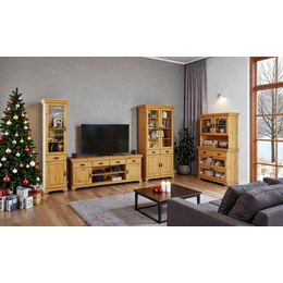 Kommode Home Affaire, B:95cm H:84cm T:40cm, beige, Massivholz, Wohnzimmer, Sideboards, "R&uuml;gen", zertifizietes Massivholz, mit Schubkasten und