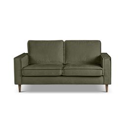 2-Sitzer Home Affaire, B:168cm H:89cm T:97cmgr&uuml;n, 100% Polyester, Sofas, "Pinto Skandi, 166 cm, Chenille, Struktur", mit Keder, Massivholzf&uuml;&szlig;e Eiche