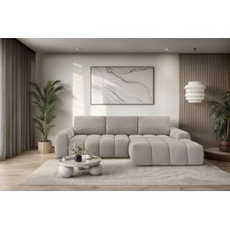 Ecksofa OTTO HOME, B:270cm H:84cm T:166,5cm, beige, 100% Polyester, Wohnzimmer, Sofas, "AZITA L-Form, 270 cm - OTTO. Verl&auml;ssliche Qualit&auml;t.",