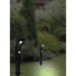 LED Solarleuchte Eglo, B:5cm H:35cm L:7cm, schwarz, Garten, Leuchten, "Z_Solar Solarleuchte, Au&szlig;enleuchte, Au&szlig;enbeleuchtung. Erdspiess, Lampe",