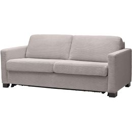 Schlafsofa Home Affaire, B:186cm H:81cm T:98cm, beige, 88% Polyester, 12% Polyacryl, Jugendzimmer, Sofas, "Vionelle, 2,5-Sitzer mit