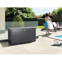 Aufbewahrungsbox BioHort, B:181cm H:71cm T:79cm, grau, Stahl, Garten, Aufbewahrungsboxen, "Freizeitbox 180", BxTxH: 181x79x71 cm, bronzefarben