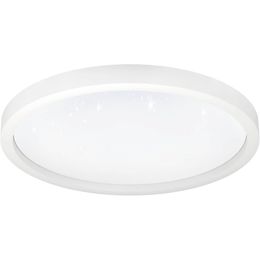 Eglo Deckenleuchte "Montemorelos-Z Deckenlampe, ZigBee 3.0, Kristall-Effekt, B&uuml;rolampe", 1, &Oslash; 57cm H: 7cm, 1 Stk.wei&szlig;, Leuchten, Wand-/Deckenleuchte
