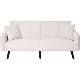 Schlafsofa Jahnke, B:191cm H:83cm T:84cmsanftes wei&szlig;, Jugendzimmer, Sofas, "CHILLAX DOT", mit Relax-und Schlaffunktion, inkl. Kissen, Breite 191 cm