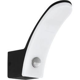 Eglo Wandleuchte "Fiumicino Au&szlig;en-Wandlampe, Au&szlig;enlampe, Alu und Kunststoff, IP44, Lampe", 1, H: 18cm, 1 Stk.schwarz, Leuchten, Wand-/Deckenleuchte -