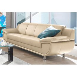 3-Sitzer Trendmanufaktur, B:207cm H:85cm T:94cm, beige, Microfaser PRIMABELLE (100% Polyester);Kunstleder SOFTLUX;Struktur (54% Polyacryl, 46%