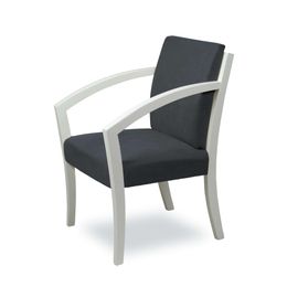 Esszimmerstuhl Home Affaire, B:58,5cm H:87cm T:65cmdunkelgrau, wei&szlig;, Massivholz, St&uuml;hle, "G98 George Armlehnstuhl, Sessel, Loungesessel, Stuhl, Made