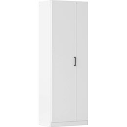 Mehrzweckschrank Rauch, B:69cm H:197cm T:41cmalpinwei&szlig;, griffe graumetallic, Holzwerkstoff, K&uuml;che, Schr&auml;nke, "Garderobe Kleiderschrank Schrank