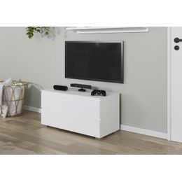 TV-Board Rauch, B:80cm H:42cm T:42cm, wei&szlig;, Holzwerkstoff, Sideboards, "Joel", praktische und ger&auml;umige Schubladen MADE IN GERMANY