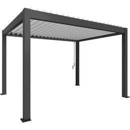 Pergola BioHort, B:404,5cm H:264cm T:312cmdunkelgrau, metallic, Pergolen, "4x3, verschiedene Farben", ausgezeichnet mit dem Red Dot Design Award