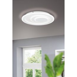 Eglo Deckenleuchte "Palagiano Deckenlampe, Deckenbeleuchtung, Kunststoff, Metall, Lampe", 1, &Oslash; 38cm H: 5cm, 1 Stk., wei&szlig;, Wohnzimmer, Leuchten,