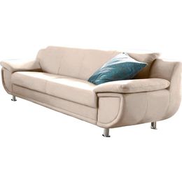 3-Sitzer Trendmanufaktur, B:207cm H:85cm T:94cm, beige, Microfaser PRIMABELLE (100% Polyester);Kunstleder SOFTLUX;Struktur (54% Polyacryl, 46%