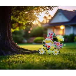 LED Solarleuchte Globo LIGHTING, B:15cm H:44cm L:52,5cm, bunt, Garten, Leuchten, "SOLARLEUCHTE METALL BUNT, 20XLED", Solar Garten Terrasse