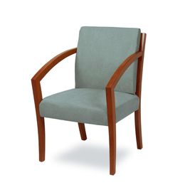 Esszimmerstuhl Home Affaire, B:58,5cm H:87cm T:65cmwater gr&uuml;n, kirschbaum, Massivholz, St&uuml;hle, "G98 George Armlehnstuhl, Sessel, Loungesessel, Stuhl,