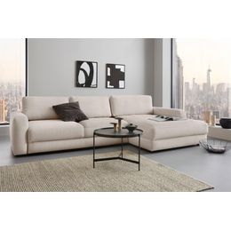 Ecksofa Home Affaire, B:303cm H:84cm T:176cm, beige, 92% Polyester 8% Nylon, Wohnzimmer, Sofas, "Bloomfield, bequem und elegant, OTTOs Choice, Breite