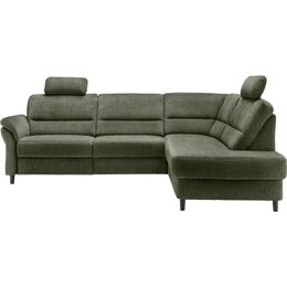 Ecksofa Home Affaire, B:268cm H:90cm T:94cmgr&uuml;n, 100% Polyester, Sofas, "Cavoli"