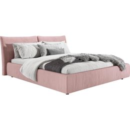 Polsterbett Places of Style, B:212cm H:100cm L:230cm, rosa, 95% Polyester / 5% Nylon, Betten, "Priora in 4 Breiten bis 200cm", auch in NaturLEDER,