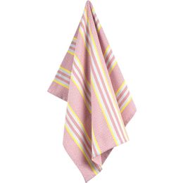 Geschirrtuch Pad, B:50cm H:1cm L:70cm T:50cm, pink, 100% Baumwolle, Geschirrt&uuml;cher, "CAPRI", 100% Baumwolle, 50x70 cm, gestreift