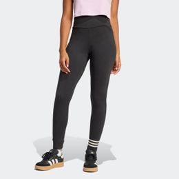 Damen Leggings "NEUCL TIGHT", schwarz-wei&szlig;, Gr. XS, adidas originals, Obermaterial: 93% Baumwolle, 7% Elasthan, Hosen, f&uuml;r Laufen und aktive