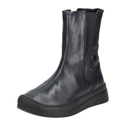 Softinos Damen Stiefel "Softinos Stiefelette Leder/Textil", Gr. 40, schwarz, Leder, Textil, Schuhe