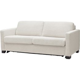 Schlafsofa Home Affaire, B:186cm H:81cm T:98cm, wei&szlig;, 88% Polyester, 12% Polyacryl, Jugendzimmer, Sofas, "Vionelle, 2,5-Sitzer mit Kaltschaummatratze
