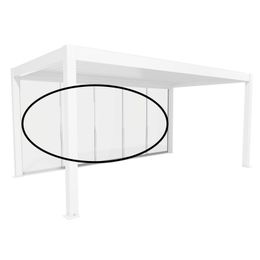 Glasschiebet&uuml;r BioHort "Klarglas Gr. 5,5 m f&uuml;r Pergola, verschiedene Farben", wei&szlig;, B:512,5cm H:234,9cm, Glas, Stahl, T&uuml;ren, 512,5x 234,9 cm, Glaselemente aus 10 mm ESG