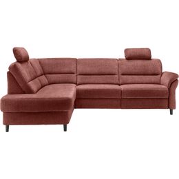 Ecksofa Home Affaire, B:268cm H:90cm T:94cmrot, 100% Polyester, Sofas, "Cavoli"