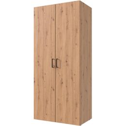 wimex Kleiderschrank "Mugano,in 3 Breiten, 2 Tiefen, viele Farben, Made in Germany", Artisan-Eiche Nachbildung, B/H/T: 80cm x 185cm x 54cm, Ohne