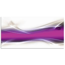 Wandbild Artland, B:60cm H:30cm, lila, Wohnzimmer, Bilder, "Kreatives Element", als Alubild, Leinwandbild in verschied. Gr&ouml;&szlig;en