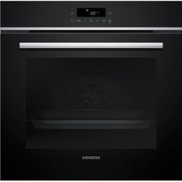 Siemens Pyrolyse Backofen "HB571ABS3", B:59,4cm H:59,5cm T:54,8cm, grau, Back&ouml;fen, Automatische Selbstreinigung & einfache Steuerung dank