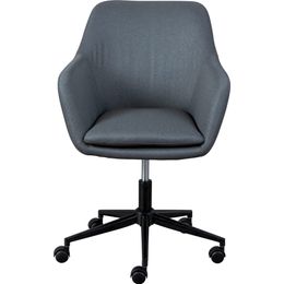 Drehstuhl Inter Link, B:61,5cm H:83,5cm T:63cmgrau, schwarz, Polyester, Esszimmer, St&uuml;hle, "Workrelaxed", h&ouml;henverstellbar