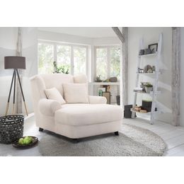 XXL-Sessel Home Affaire, B:120cm H:101cm T:142cm, beige, 100% Polyester, Sessel, "Oase, B: 120 cm, Sitzh&ouml;he: 50 cm - OTTO. Verl&auml;ssliche Qualit&auml;t.",