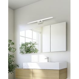 Eglo Spiegelleuchte "CONETTILLA Spiegellampe - Alu - LED - 10W - IP44", 1, H: 5cm, 1 Stk., silber, Badezimmer, Leuchten, Wandlampe, Badezimmerlampe,