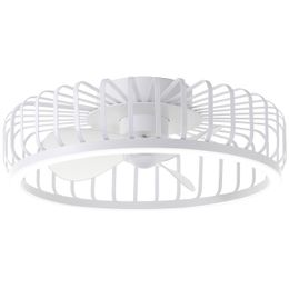 Brilliant LED Deckenleuchte "Capo", 1, &Oslash; 48cm H: 17cm, 1 Stk.wei&szlig;, Leuchten, LED-Ventilator, &Oslash; 48 cm, 4200 lm, dimmbar, CCT