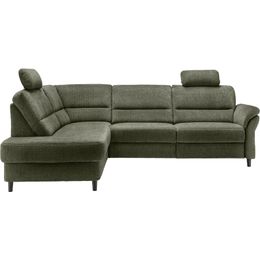Ecksofa Home Affaire, B:268cm H:90cm T:94cmgr&uuml;n, 100% Polyester, Sofas, "Cavoli"