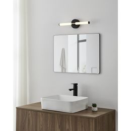 Eglo Spiegelleuchte "RAMOLA Spiegellampe - Stahl - LED - 7,5W - IP44", 1, H: 12cm, 1 Stk., schwarz, Badezimmer, Leuchten, Wandlampe, Badezimmerlampe,