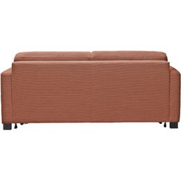 Schlafsofa Home Affaire, B:186cm H:81cm T:98cm, braun, 88% Polyester, 12% Polyacryl, Jugendzimmer, Sofas, "Vionelle, 2,5-Sitzer mit