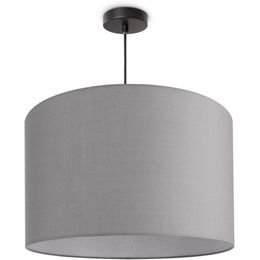 Paco Home Pendelleuchte "HUGO UNI COLOR", 1, &Oslash; 38cm H: 21cm, schwarz, Esszimmer, Leuchten, Deckenlampe LED Wohnzimmer Und Schlafzimmer, Unifarben,
